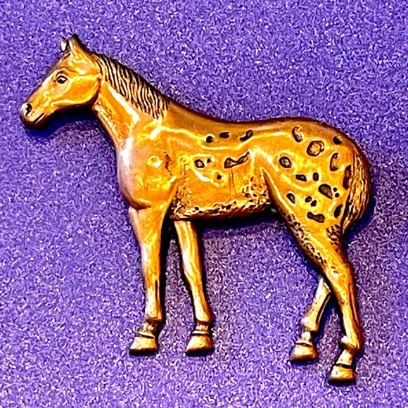 Jewelry | Vintage Copper Stallion Brooch | Poshmark